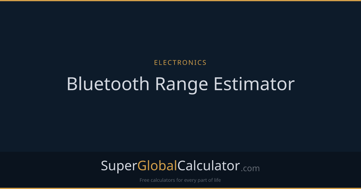 Bluetooth Range Estimator