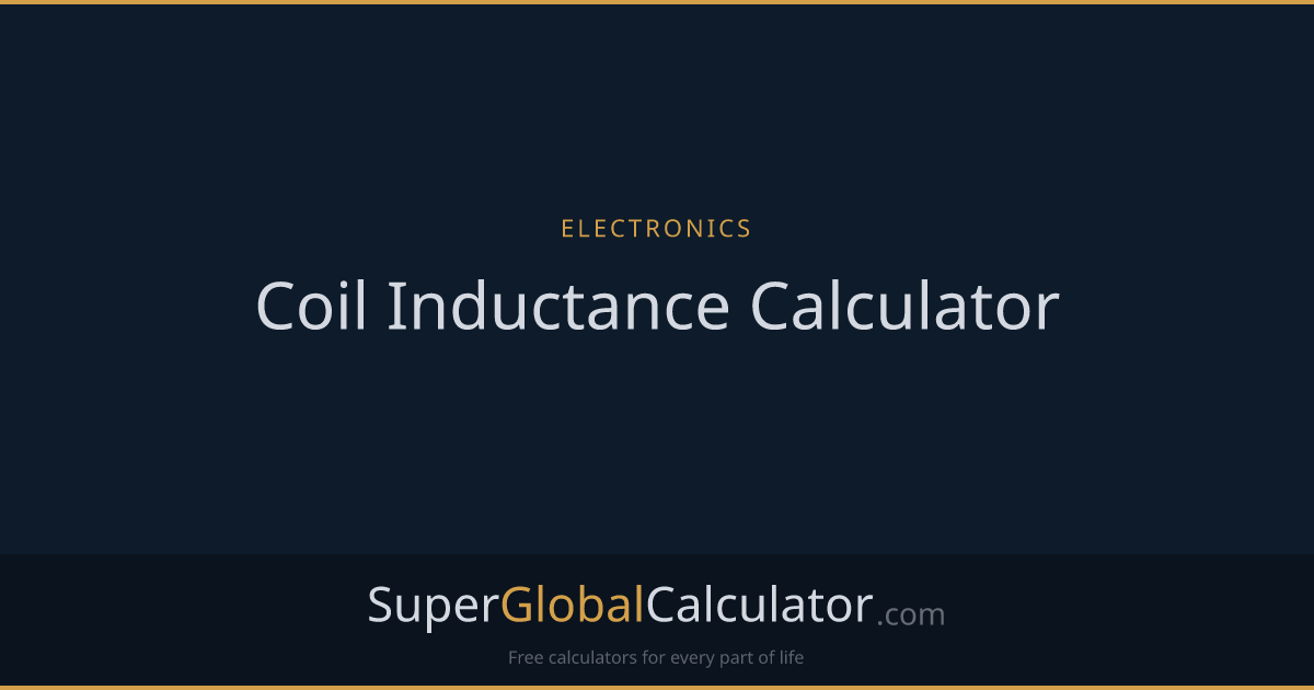 Coil Inductance Calculator