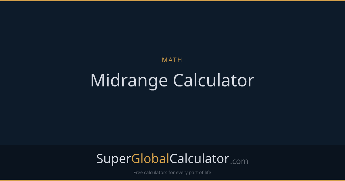 Midrange Calculator