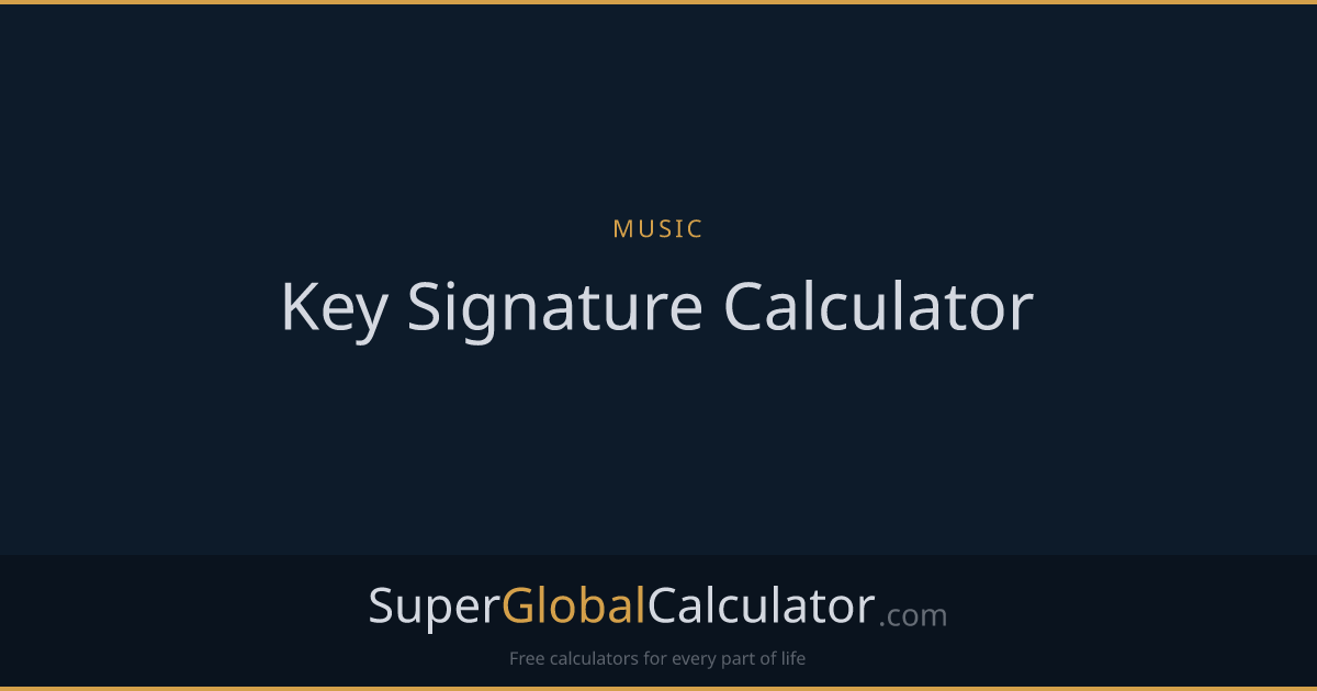 Key Signature Calculator